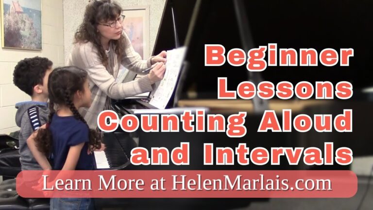 Beginner lessons - Counting aloud, and Intervals - Helen Marlais